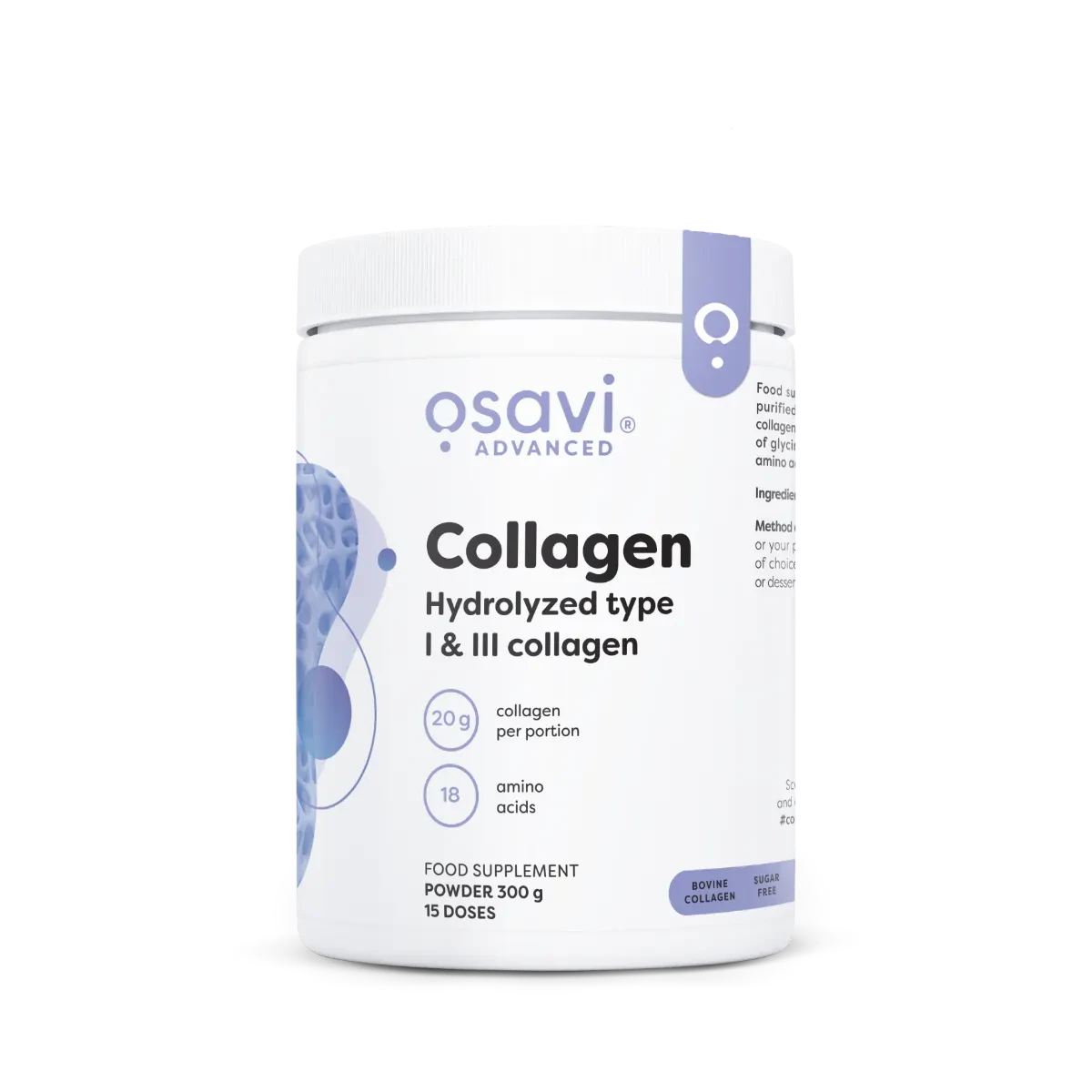 Osavi - Collagen, Hydrolyzed type I & III 300g